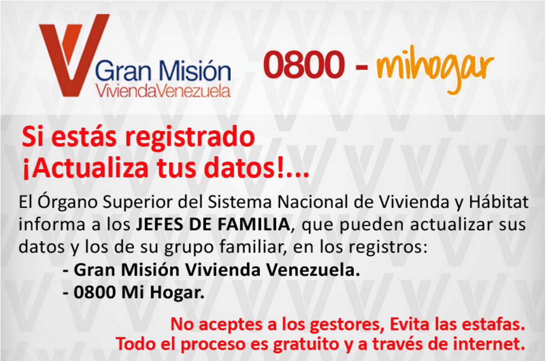 0800 MI HOGAR: REGISTRARSE PARA UN DEPARTAMENTO
